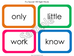 Fry Second 100 Sight Words Flashcards Printable – Colorful Border, Hig ...