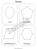 Dotted 2D Shape Tracing Cards Printable | Preschool & Toddler Learning ...