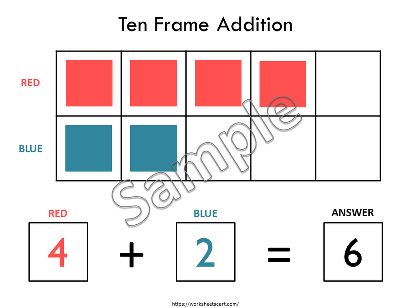 Addition Mat up to 10, Addition Worksheets, Numbers 1-10, Addition Fac ...