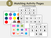 Preschool Binder, PreK Activities, Busy Book Printable, Matching Game ...