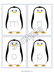 Penguin Tracing Cards | Alphabet, Numbers and Shapes | Preschool & Tod ...