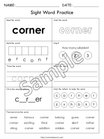 Fry Sight Words Worksheets 7th–10th 100 | Printable Literacy Practice ...